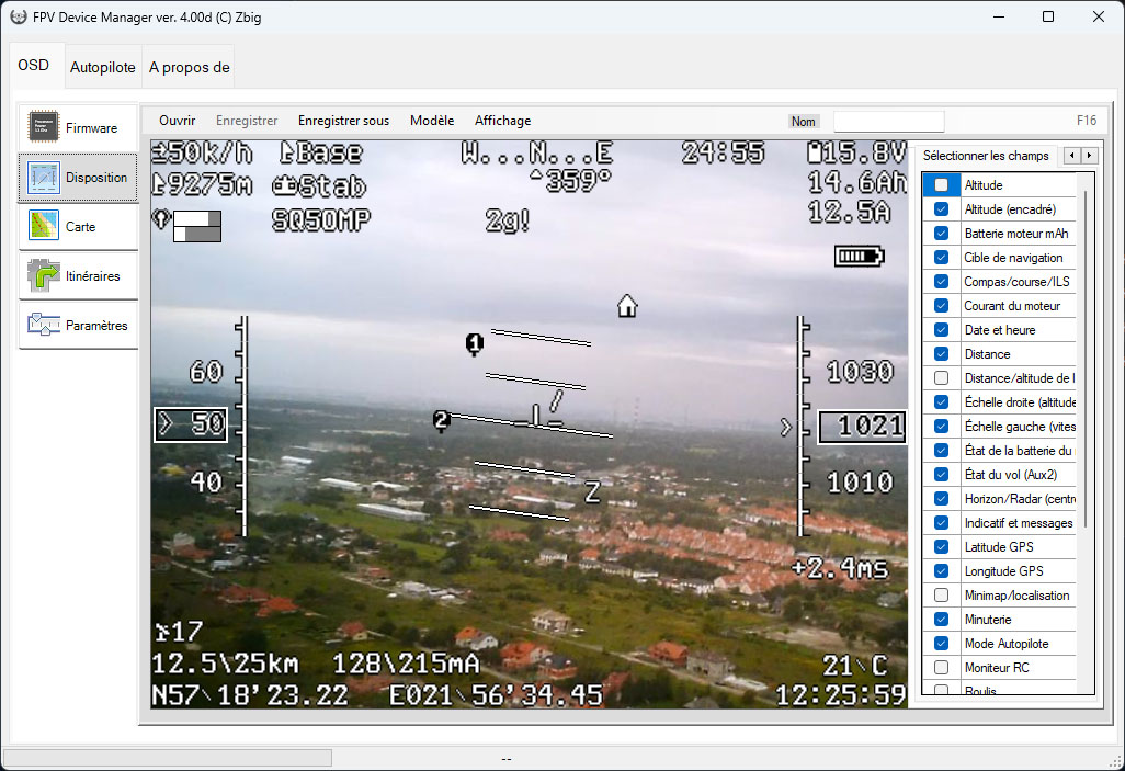 KIT FPV FLY Autopilote + OSD HD / Analogique